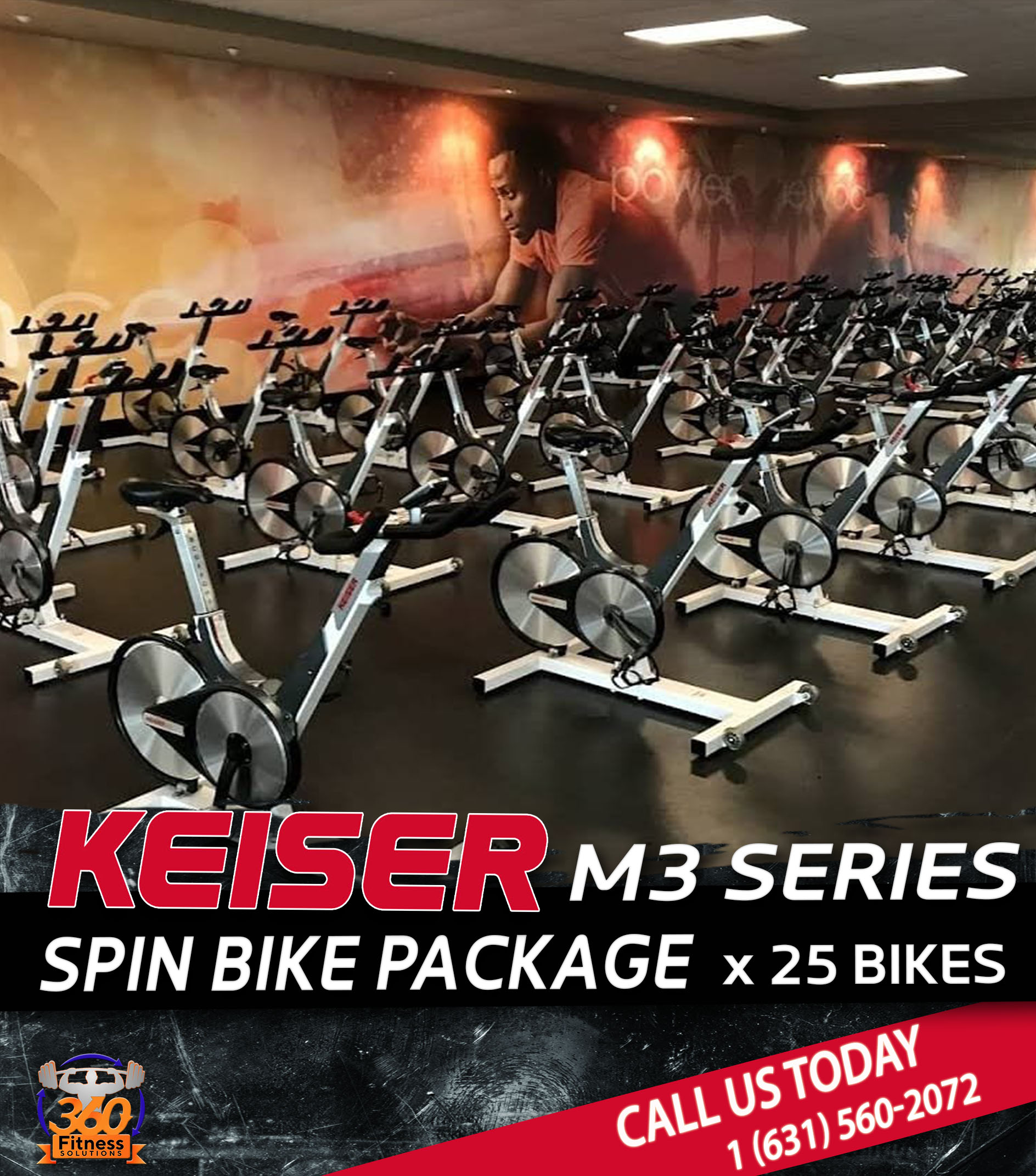 Keiser M3 Indoor Cycles Studio Package Keiser M3 Indoor Cycle Studio ...