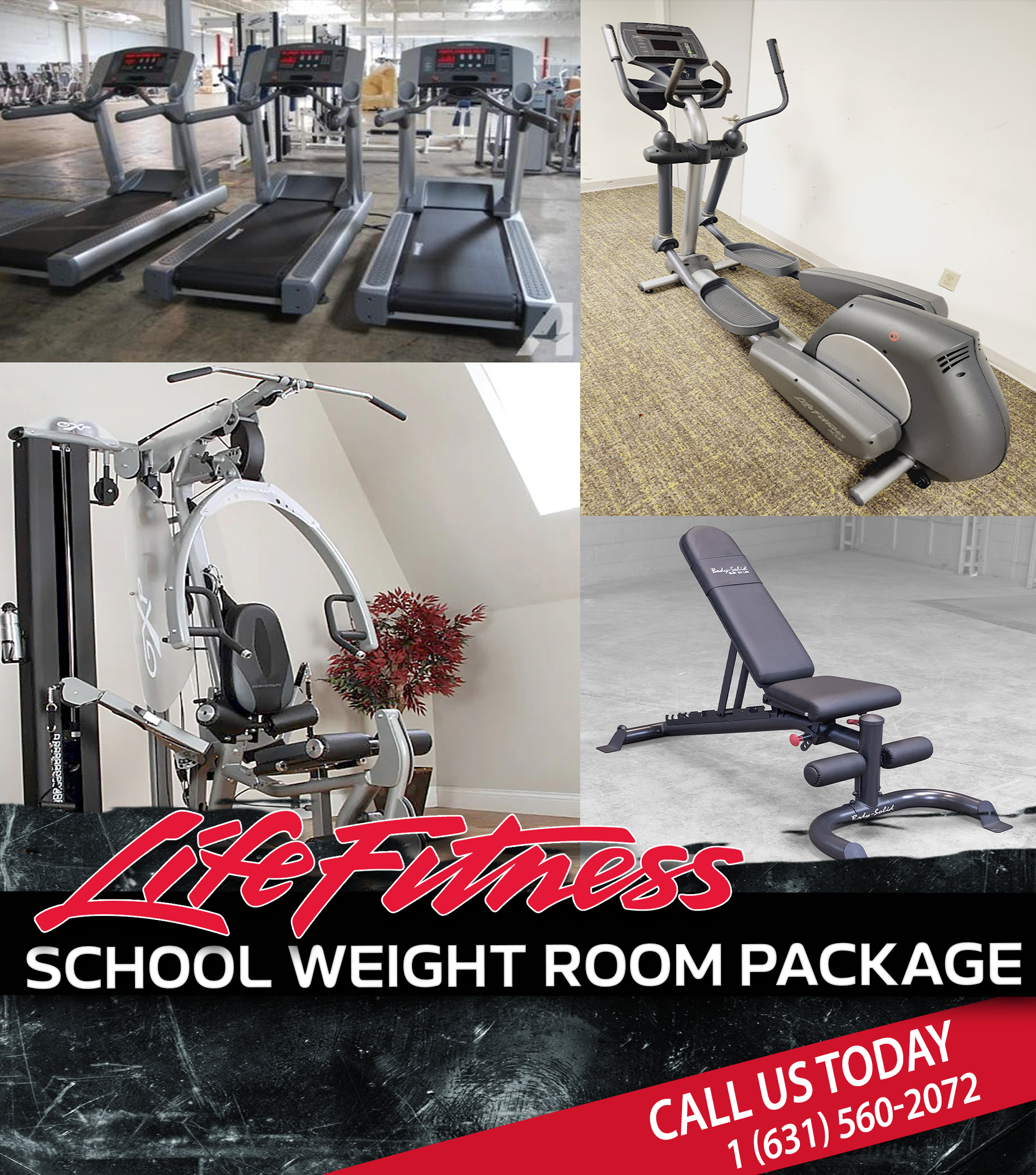Life Fitness School Weight Room Package | Gym Equipment